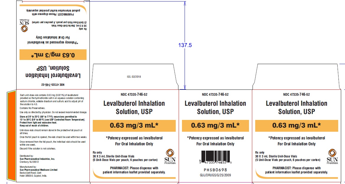 NDC 47335-0746-49 Levalbuterol Inhalation Solution 0.63 mg/3mL Details ...