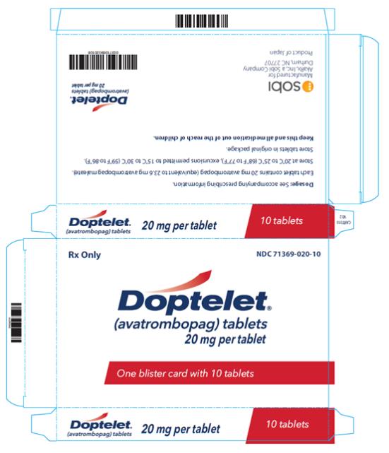 NDC 71369-0020-10 DOPTELET 20 mg/1 Details | HelloPharmacist
