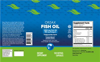 Fish Oil Lemon Flavor by Orzax Details and Interactions | HelloPharmacist