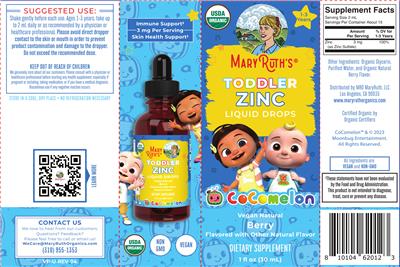 CoComelon Toddler Zinc Liquid Drops Berry by Mary Ruth’s Details and ...