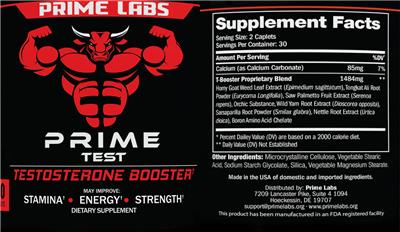 Prime Test by Prime Labs Details and Interactions | HelloPharmacist